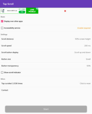 Androidをワンキーマウスで操作するときは、Tap Scrollというアプリを使うと便利 | イラストレーターまたむらだいち WebSite